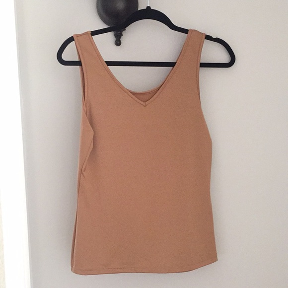 Reba | Tops | Reba Long Sleeve Sheer Top With Tan Cami | Poshmark